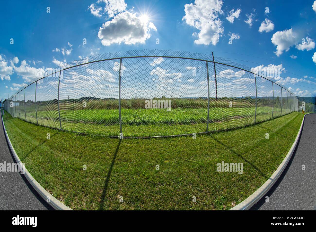 Curved fencing hi-res stock photography and images - Alamy