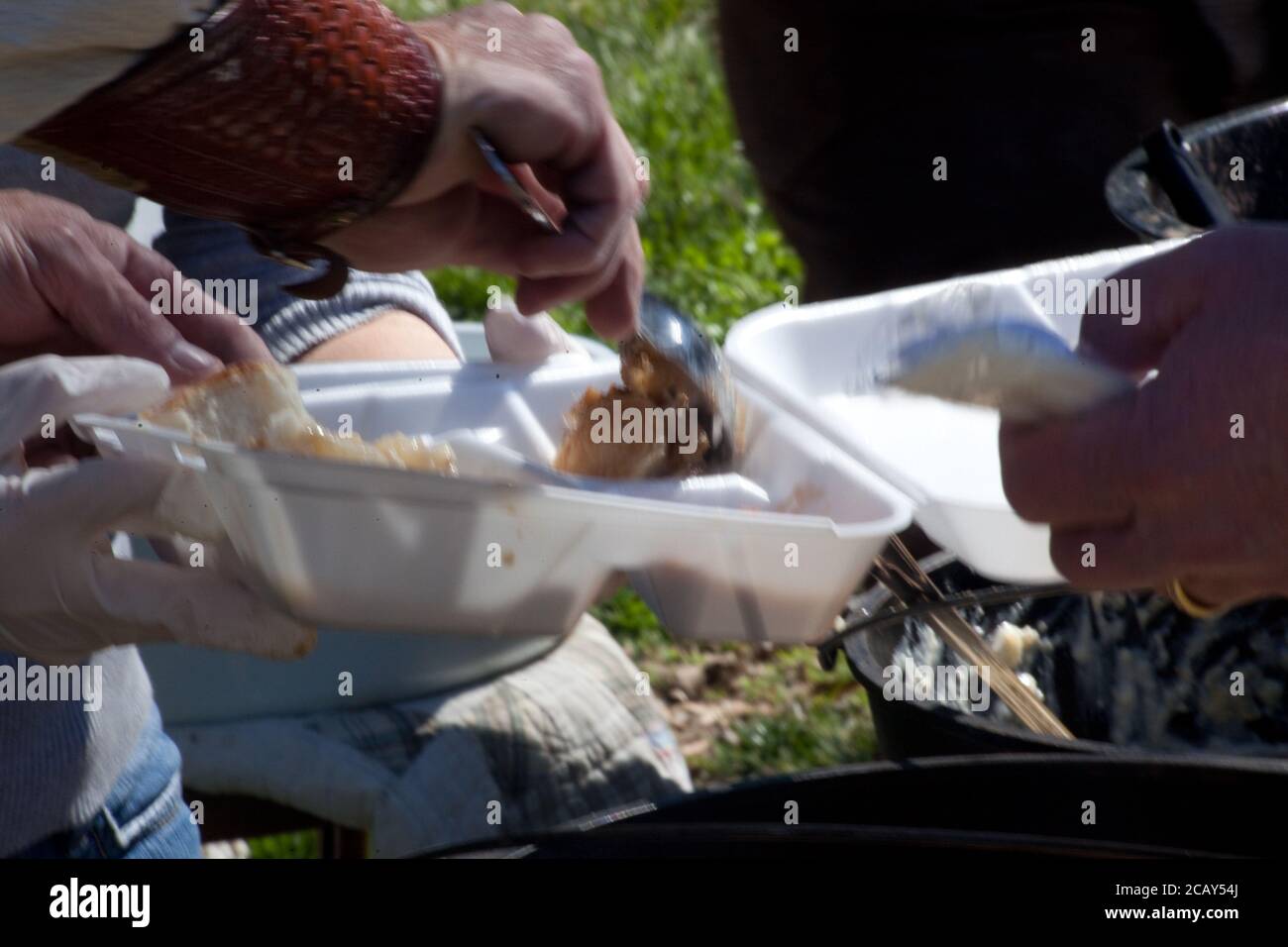 serving food outdoors Stock Photo - Alamy