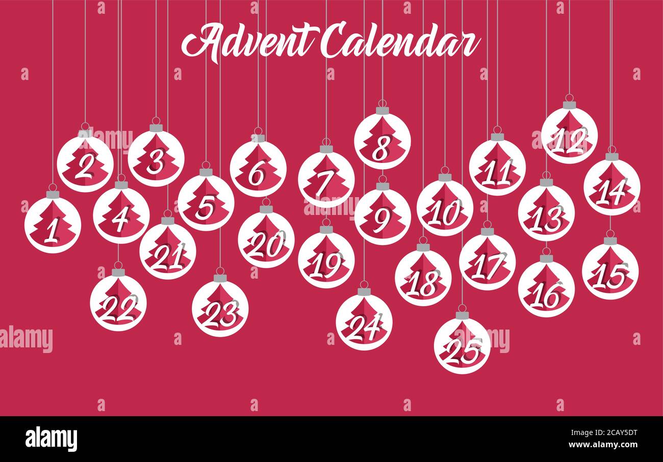 Christmas advent calendar Stock Vector Image & Art - Alamy