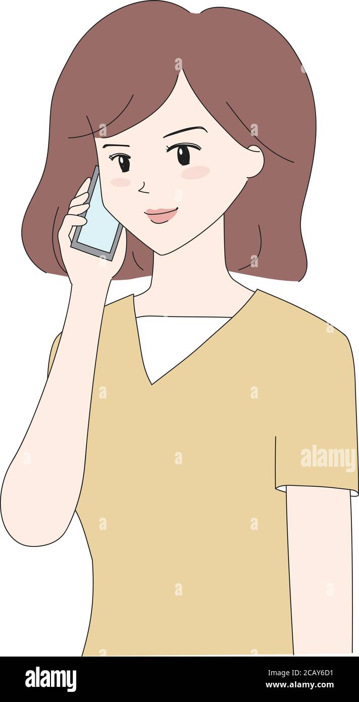 Portrait woman talk on Stock Vector Images - Alamy