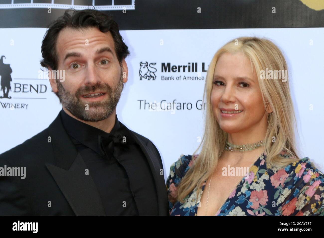 LOS ANGELES - SEP 28: Kevin Makely, Mira Sorvino at the 2019 Catalina ...