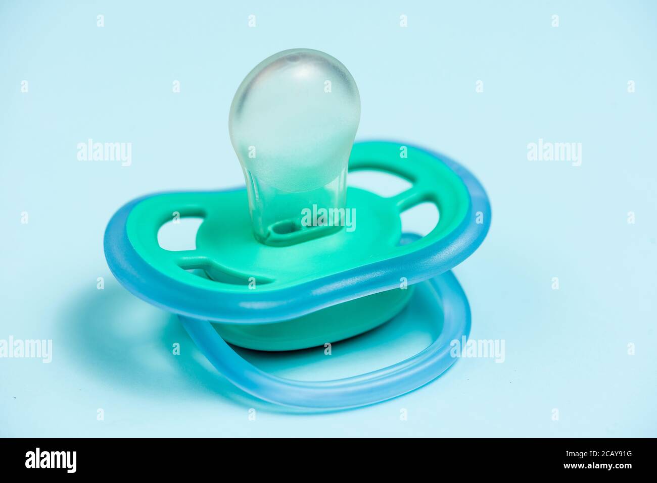 Baby design pacifier icon blue hi-res stock photography and images - Alamy