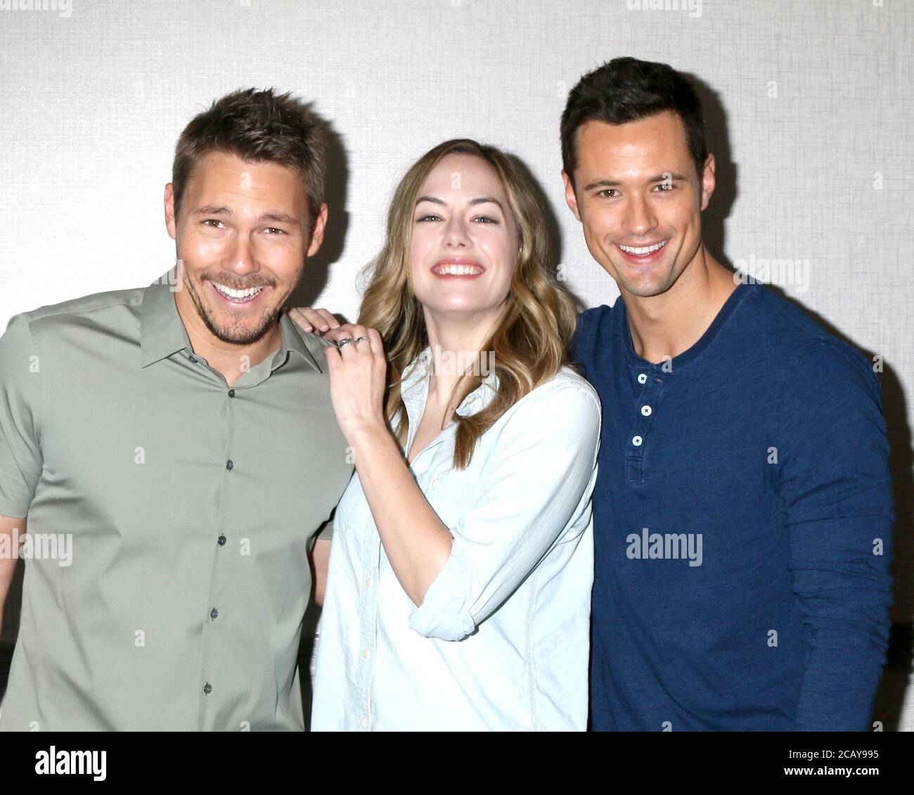 LOS ANGELES - JUN 22: Scott Clifton, Annika Noelle, Matthew Atkinson at ...