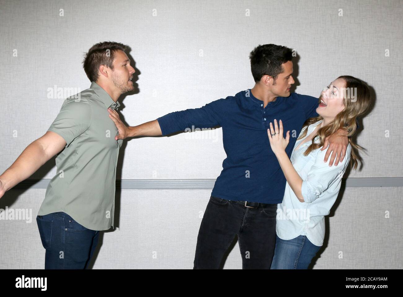 LOS ANGELES - JUN 22: Scott Clifton, Matthew Atkinson, Annika Noelle at ...