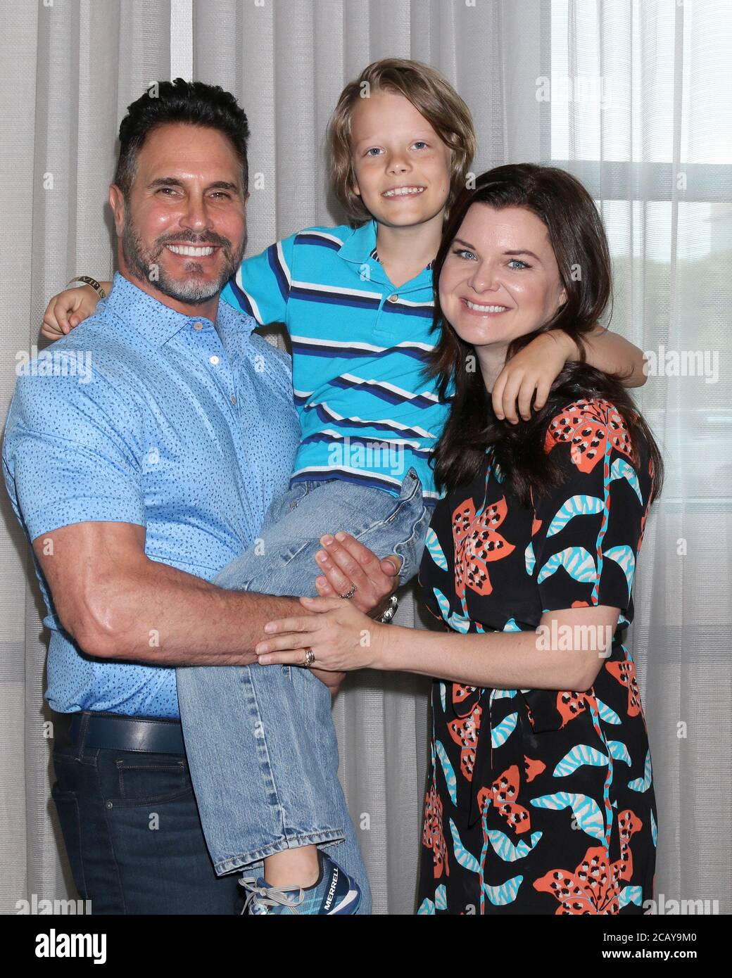LOS ANGELES - JUN 22: Don Diamont, Finnegan George, Heather Tom at the ...