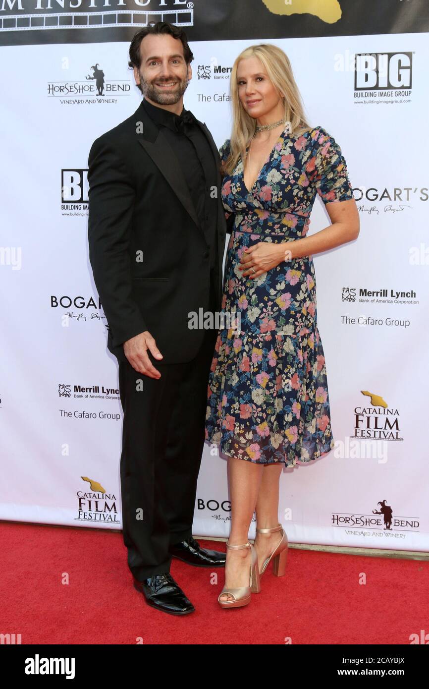 LOS ANGELES - SEP 28: Kevin Makely, Mira Sorvino at the 2019 Catalina ...
