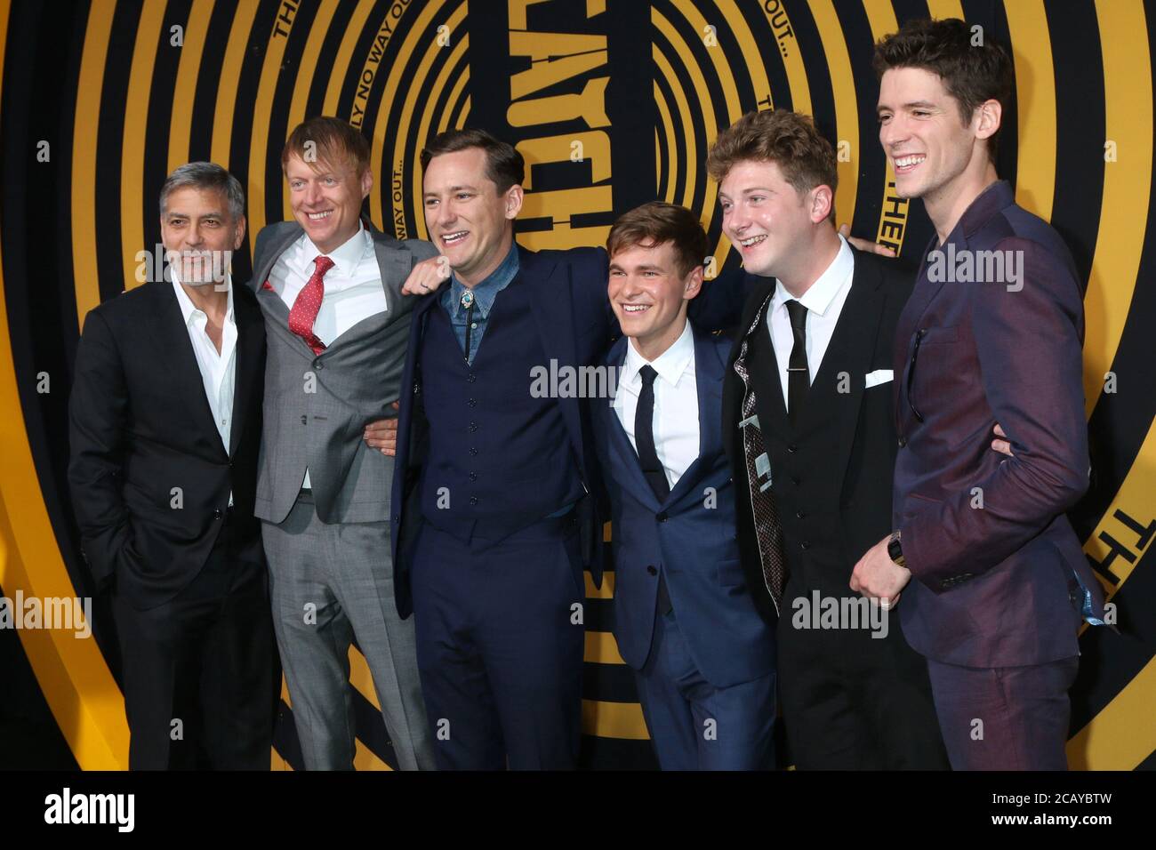LOS ANGELES - MAY 7: George Clooney, Jay Paulson, Lewis Pullman, Graham ...