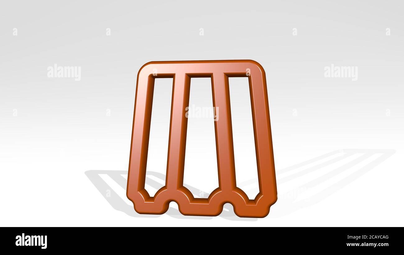 MATERIAL TILE 3D icon casting shadow. 3D illustration. background and ...