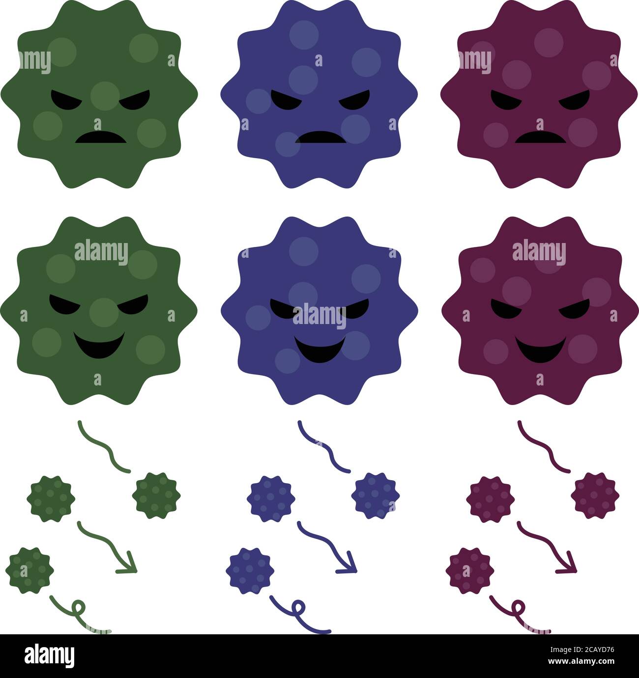 Vector viruses on white Stock Vector Images - Alamy