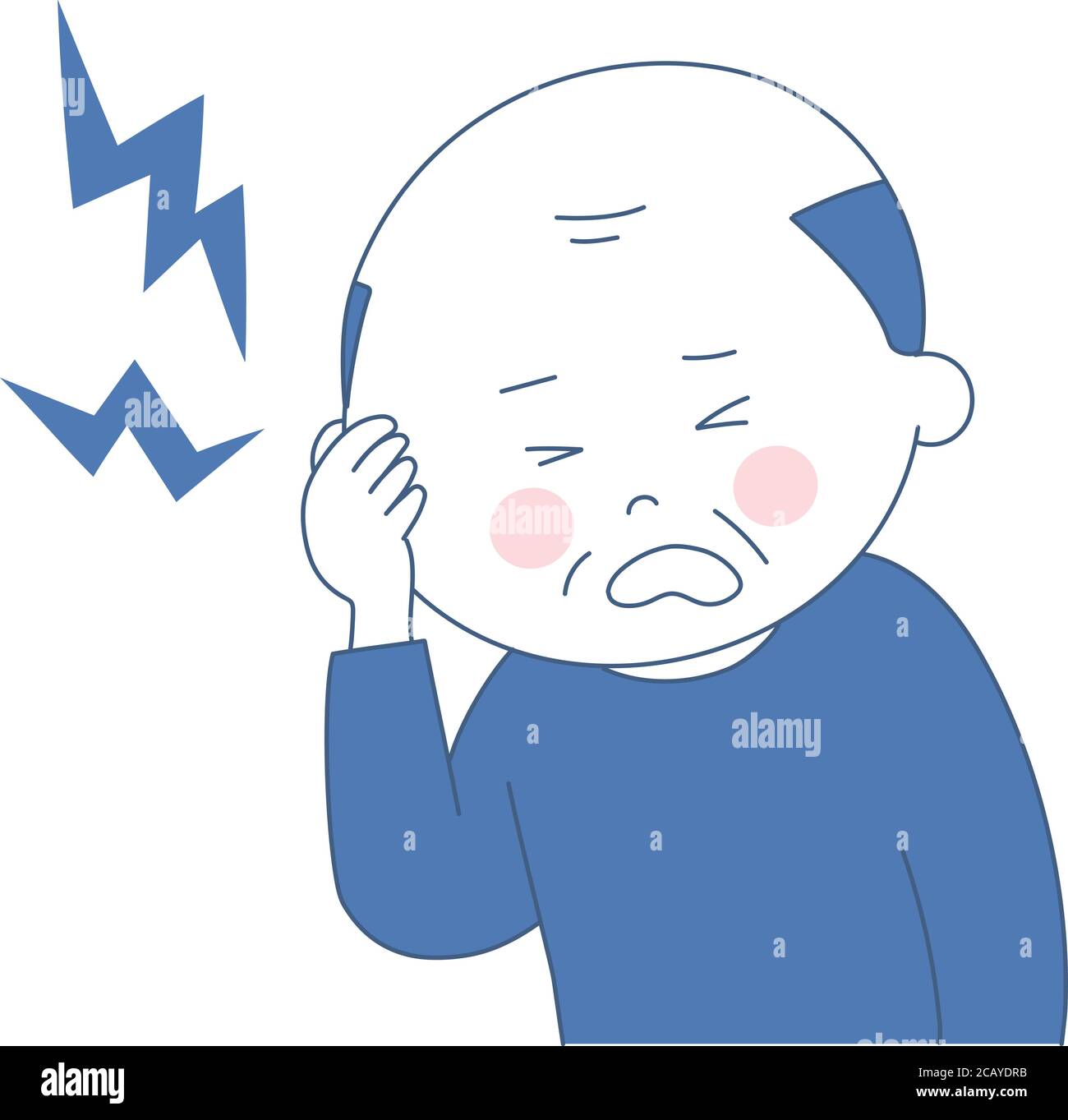 Headache icon on white hi-res stock photography and images - Alamy