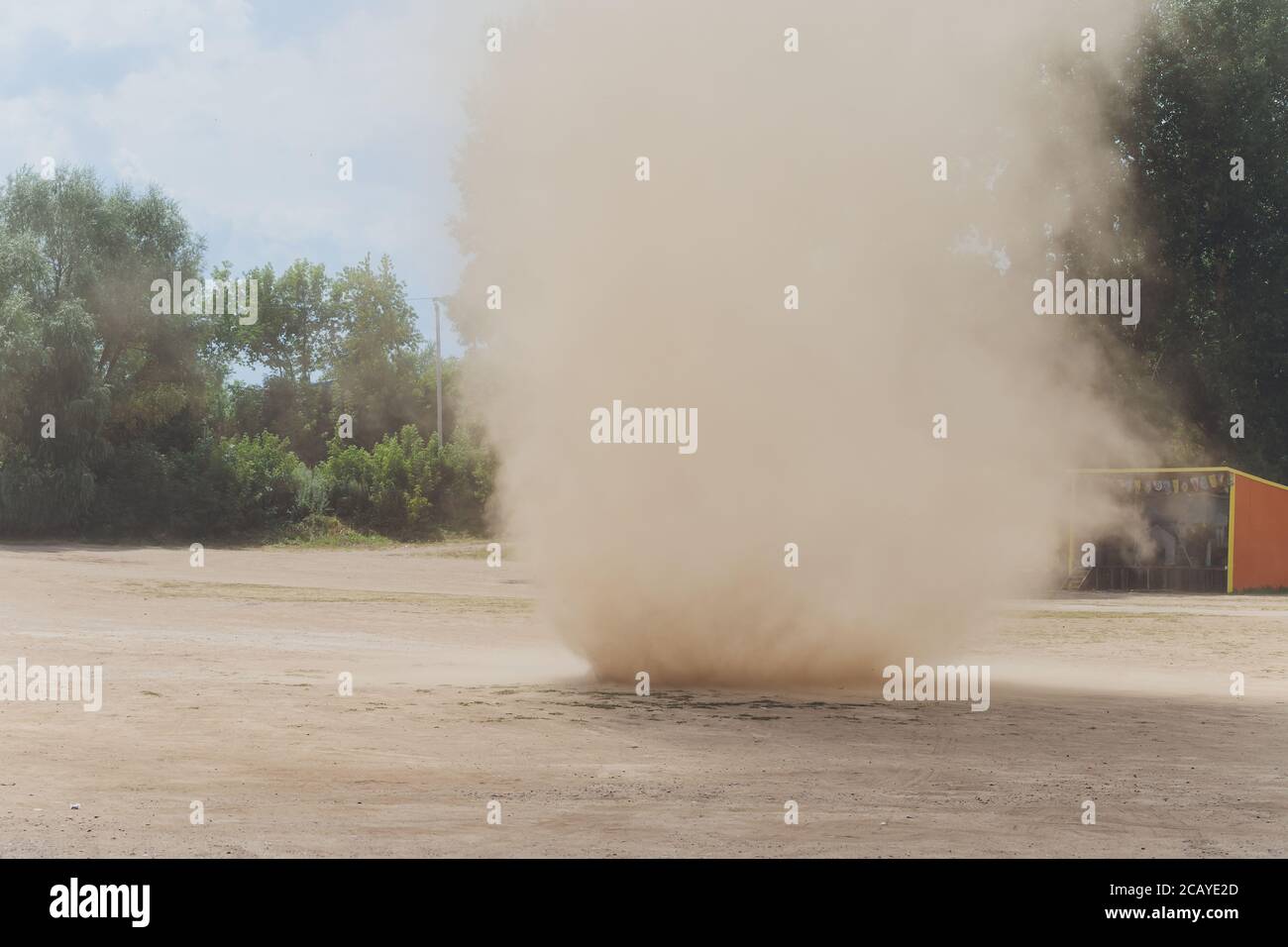 Small Whirl wind in the field, Whirl wind in the afternoon Stock Photo ...