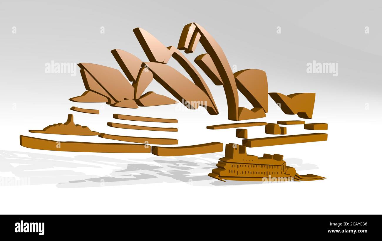 ARCHITECTURE 3D icon casting shadow. 3D illustration. building and city ...