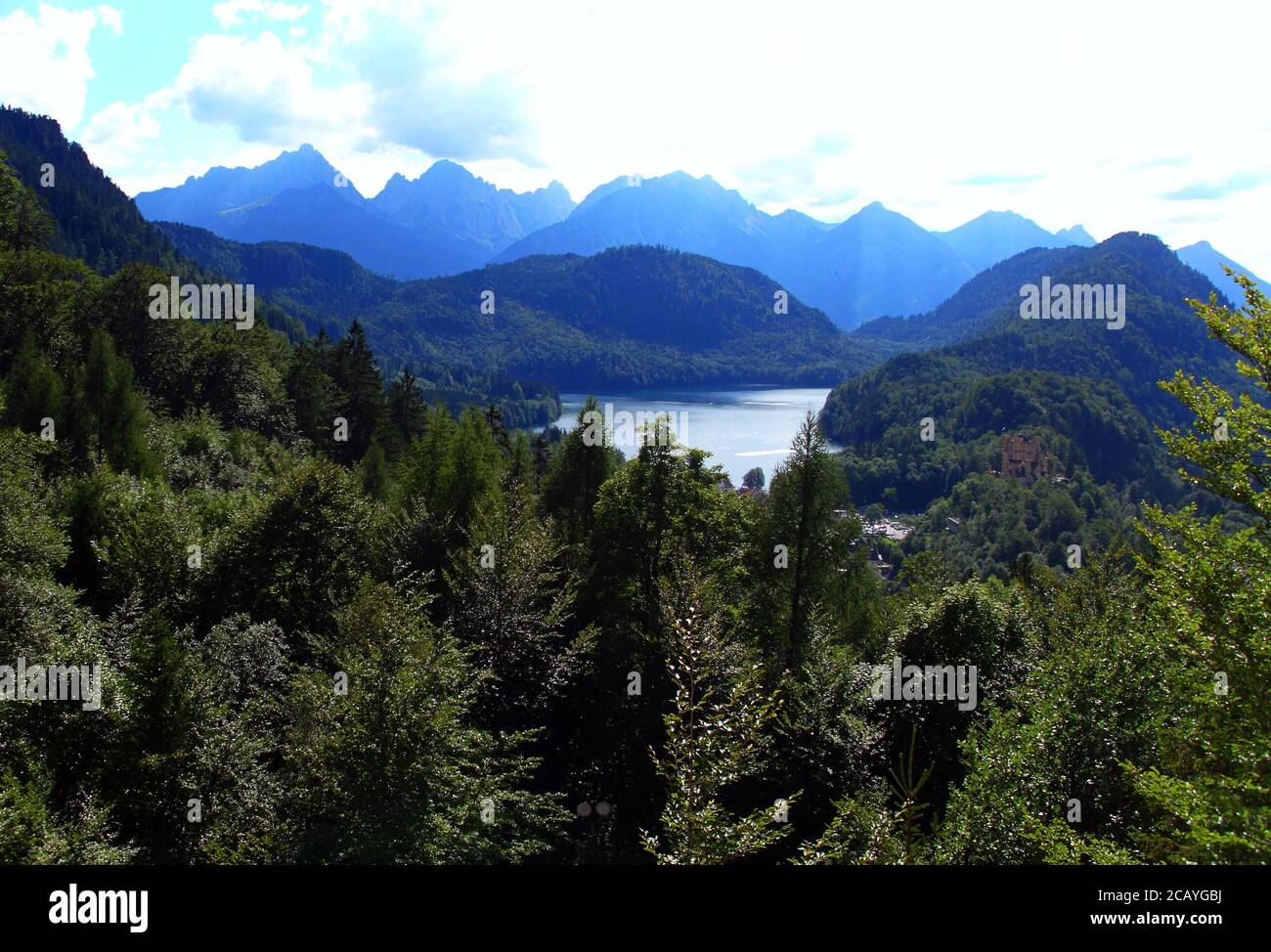 View of Fussen Lake from Neuschwanstein Stock Photo - Alamy