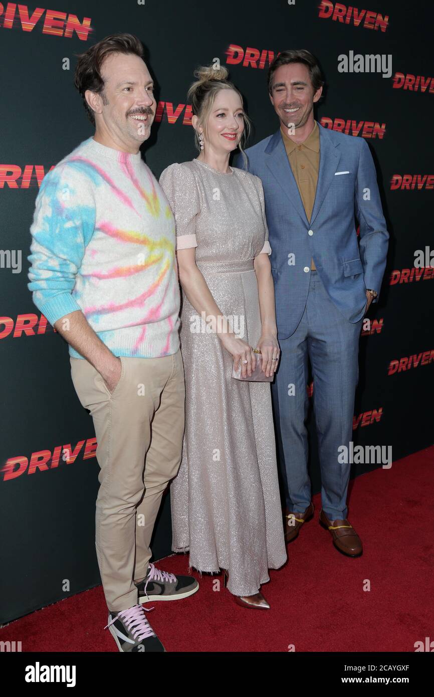 LOS ANGELES - JUL 31: Jason Sudeikis, Judy Greer, Lee Pace at the ...