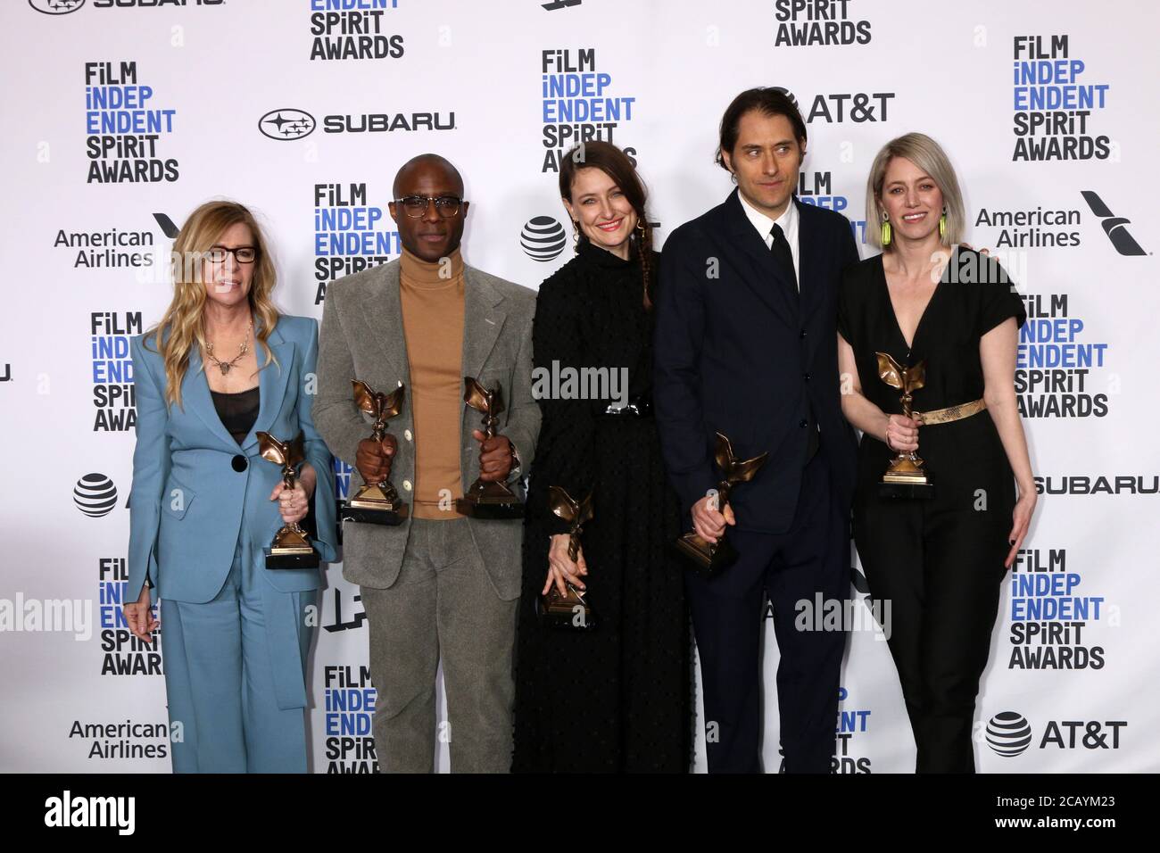 LOS ANGELES - FEB 23: Dede Gardner, Barry Jenkins, Adele Romanski ...