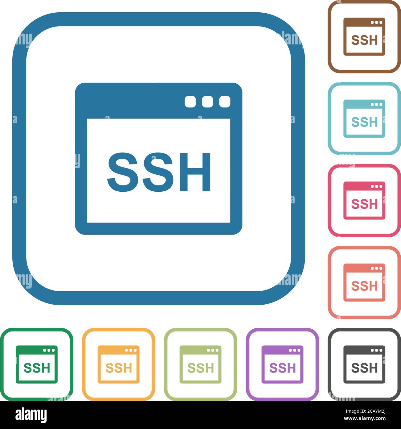 Ssh background Stock Vector Images - Alamy