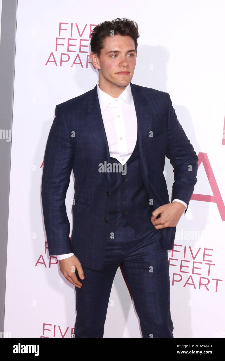 LOS ANGELES - MAR 7: Casey Cott at the "Five Feet Apart" Premiere at ...