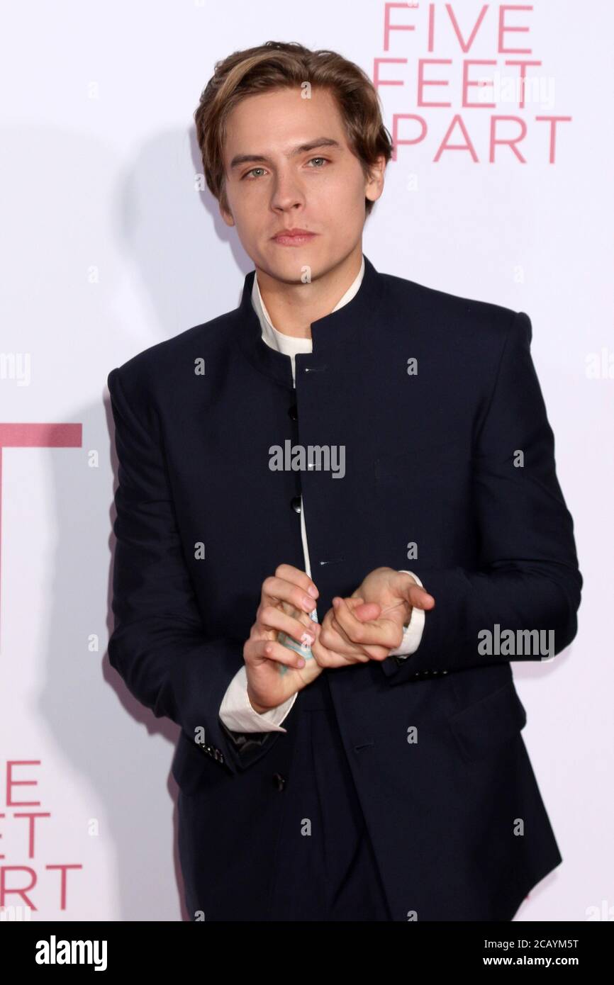 LOS ANGELES - MAR 7: Dylan Sprouse at the "Five Feet Apart" Premiere at ...