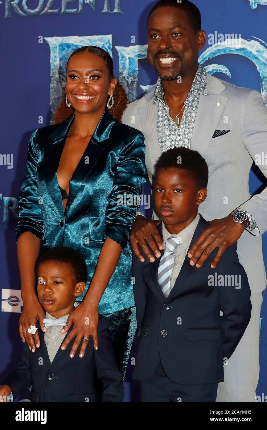 LOS ANGELES - NOV 7: US actor Sterling K. Brown, his wife actress Ryan ...