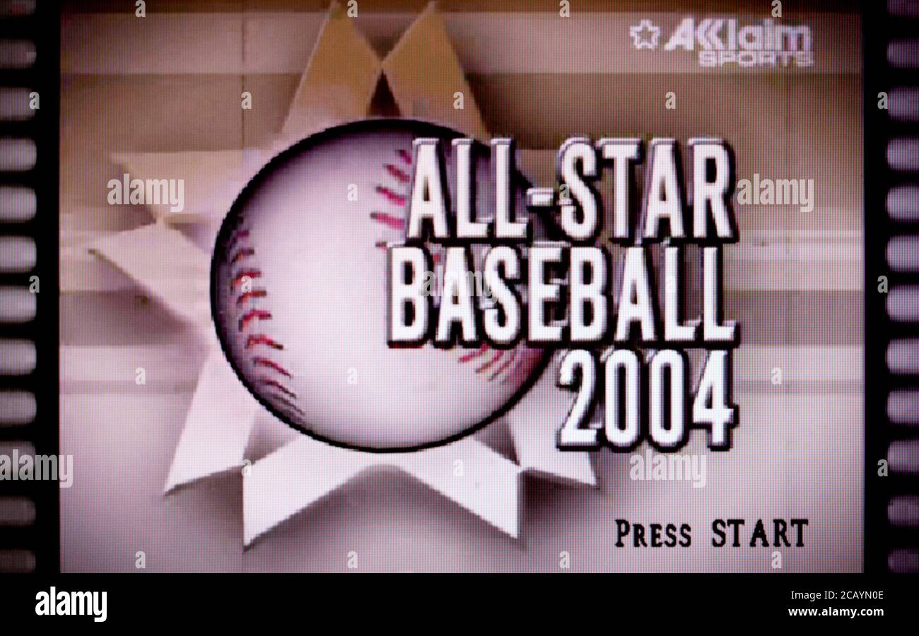 All-Star Baseball 2004 - Nintendo Gamecube Videogame - Editorial use ...
