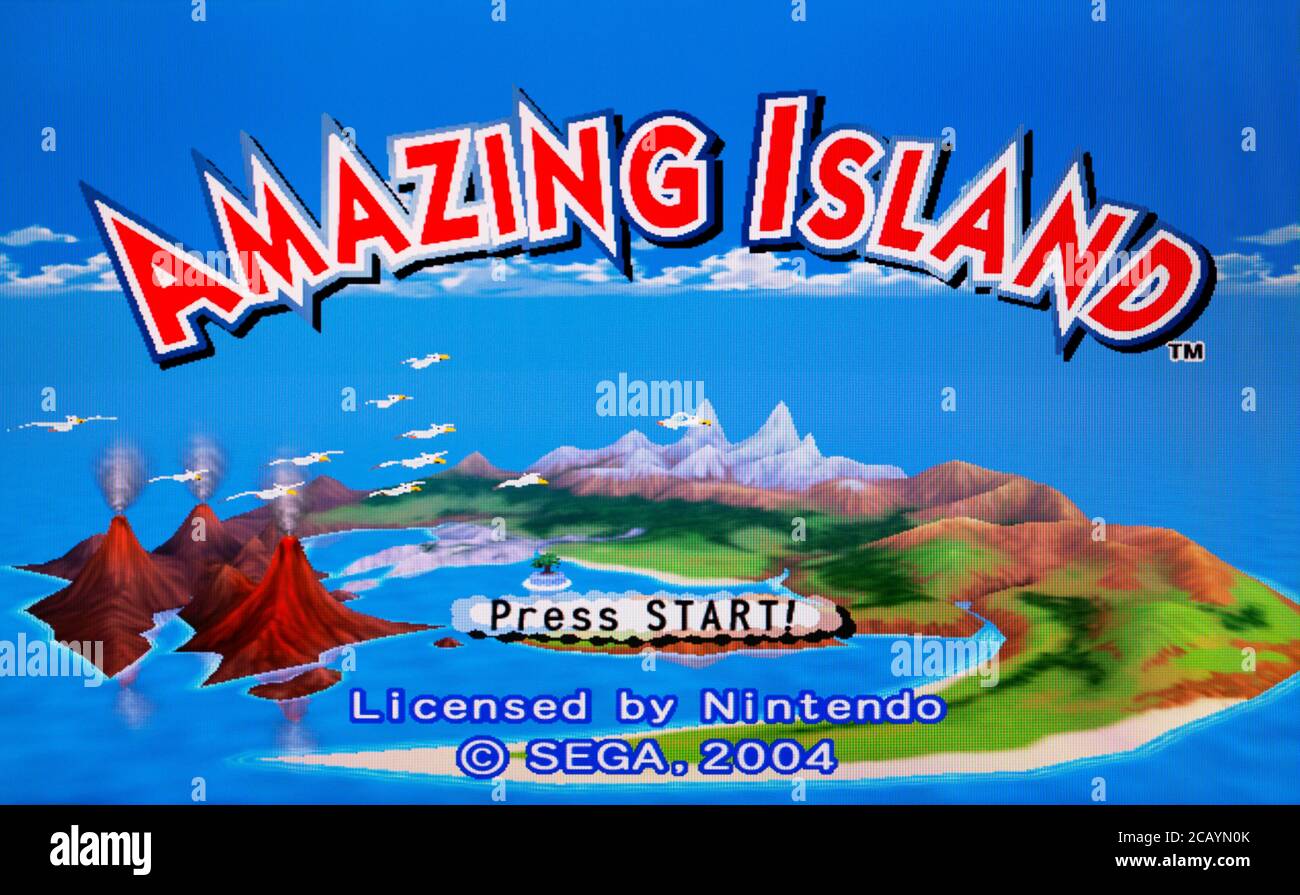 Amazing Island - Nintendo Gamecube Videogame - Editorial use only Stock ...