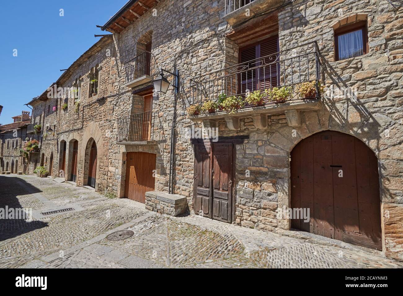 Village ainsa huesca spain hi-res stock photography and images - Alamy