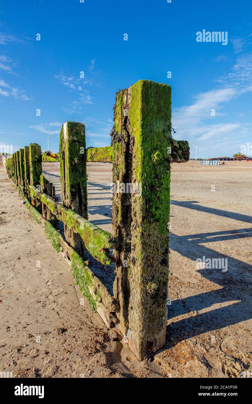 Breakwaters groynes seaweed hi-res stock photography and images - Alamy
