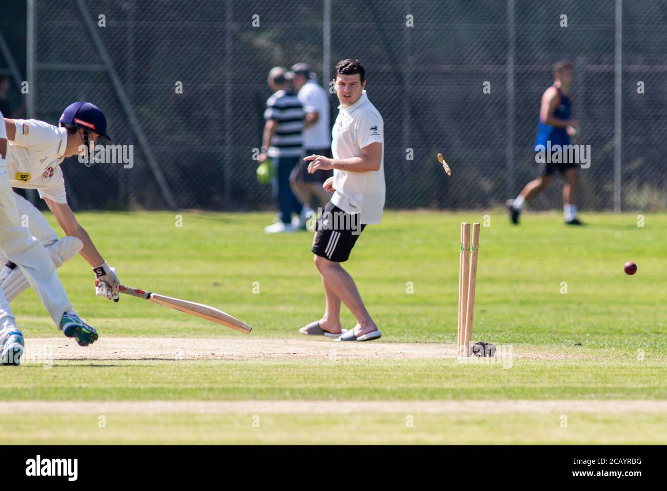Tondu Cricket Club v Miskin Manor Cricket Club at Bryn Road on the 8th ...