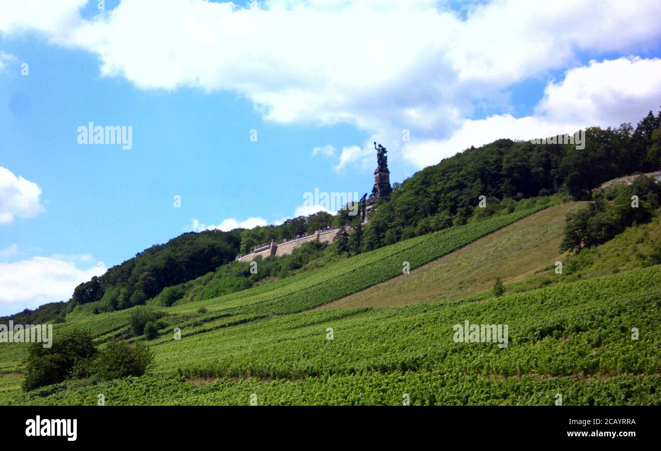 Rudesheim Memorial from Cable Car Stock Photo - Alamy