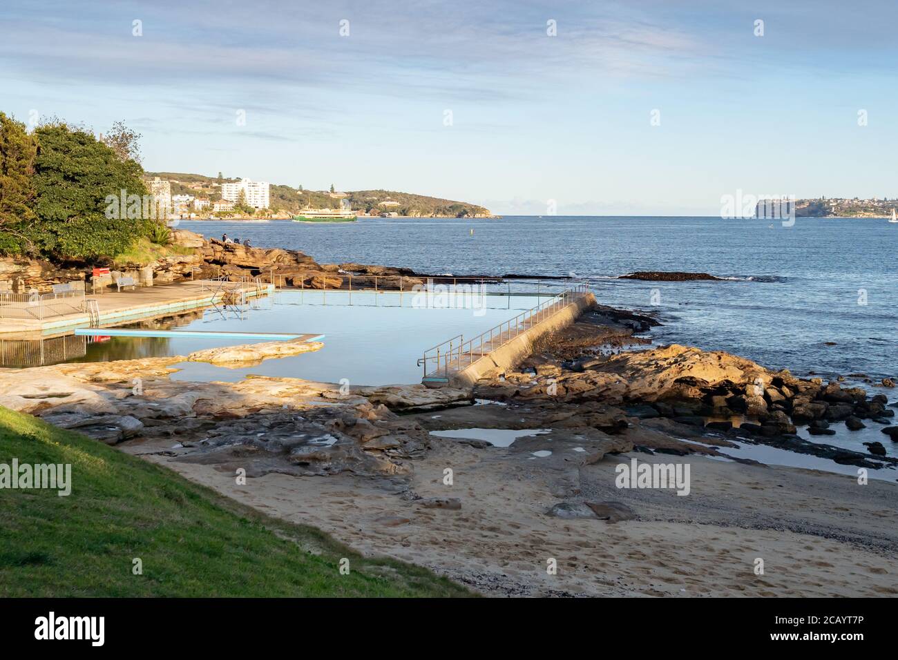 Sydney NSW Australia - July 7th 2019 - Fairlight Beach and swimming ...