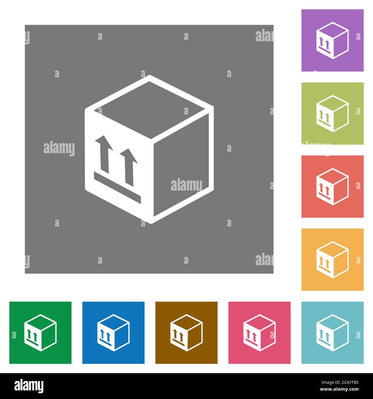 Set packaging symbols side up hi-res stock photography and images - Alamy