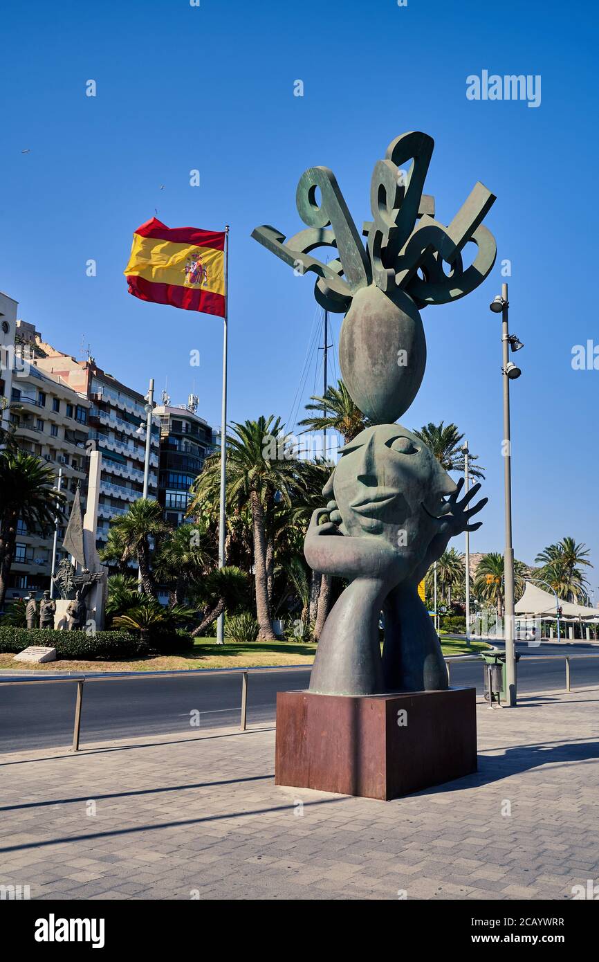 The Diviner is an urban sculpture, the work of the artist Juan Ripollés ...