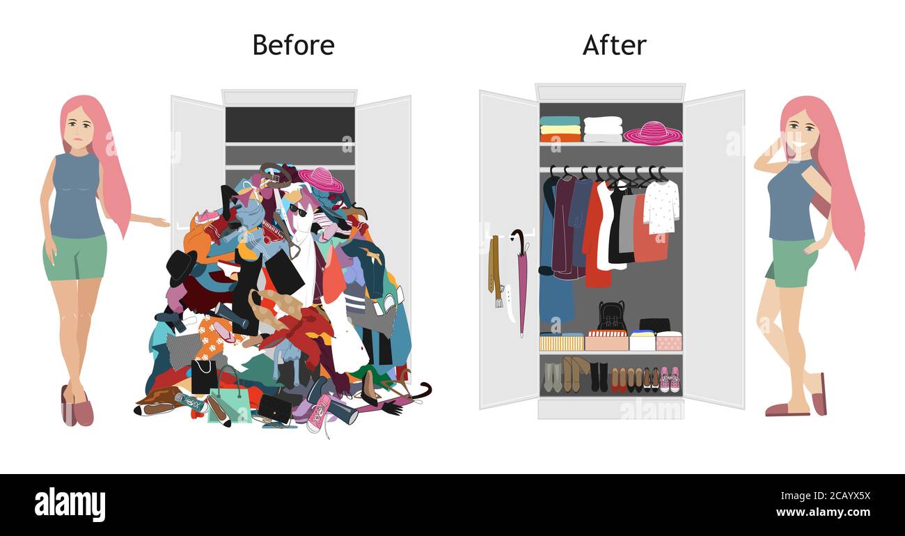 Messy Closet Clipart