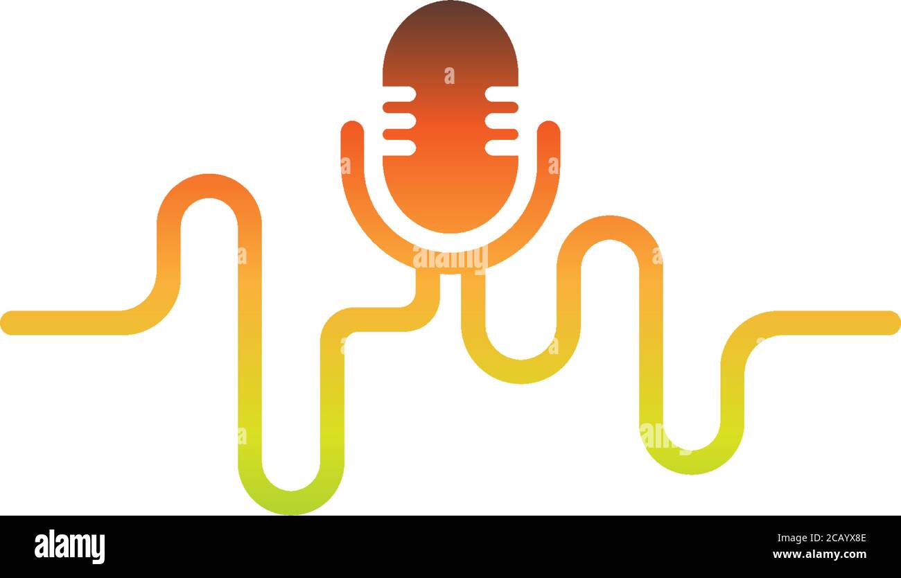 Podcast Wave icon design concept illustration Stock Vector Image & Art ...