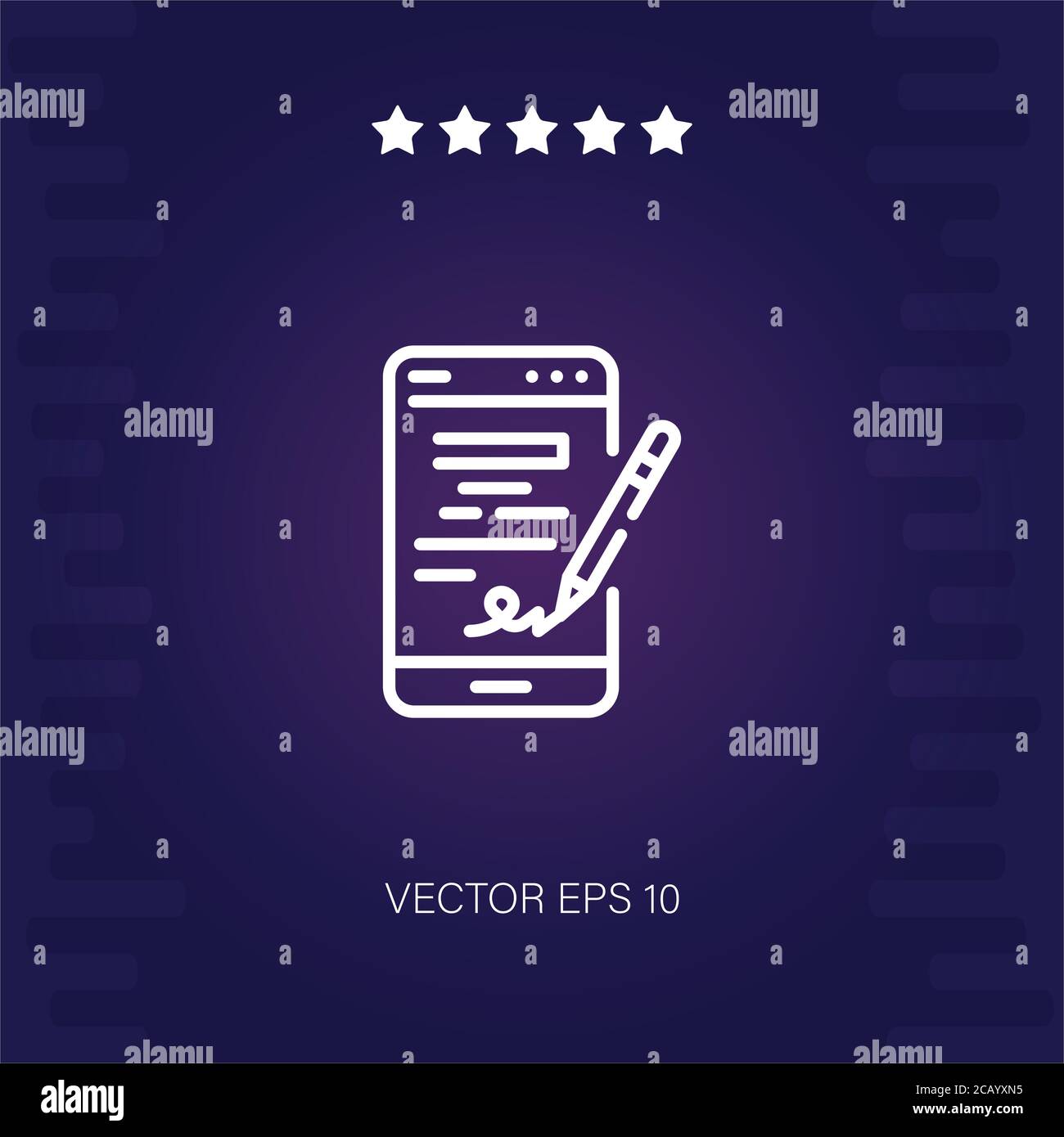 signature vector icon modern illustration Stock Vector Image & Art - Alamy