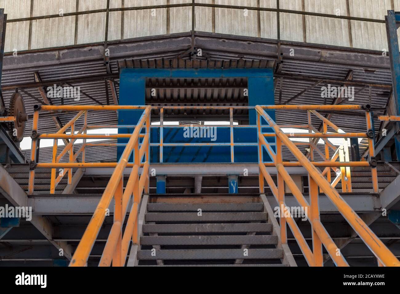 Old abandoned recycling plant. Trash deposit. modern pollution concept ...