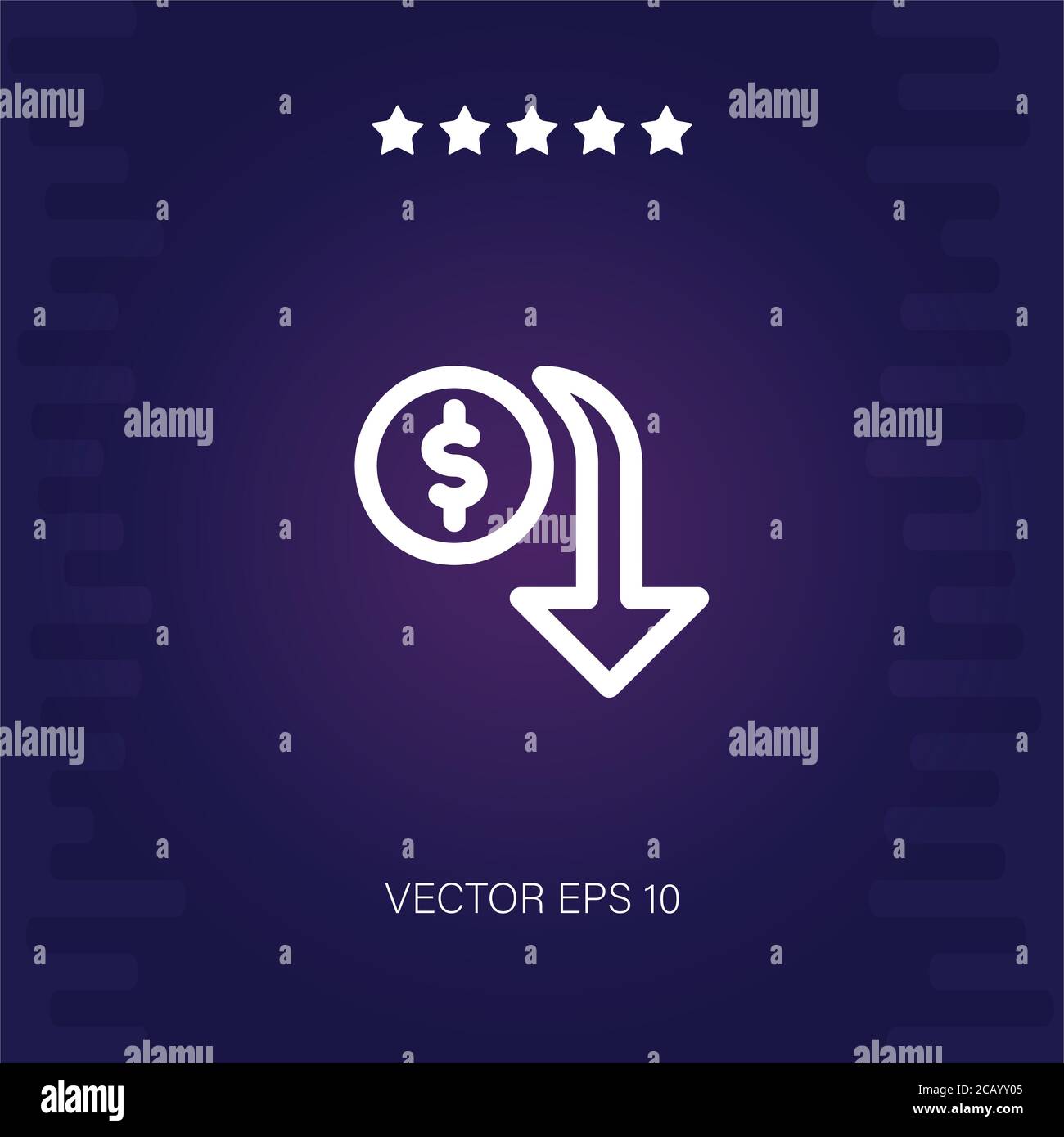 devaluation vector icon modern illustration Stock Vector Image & Art ...