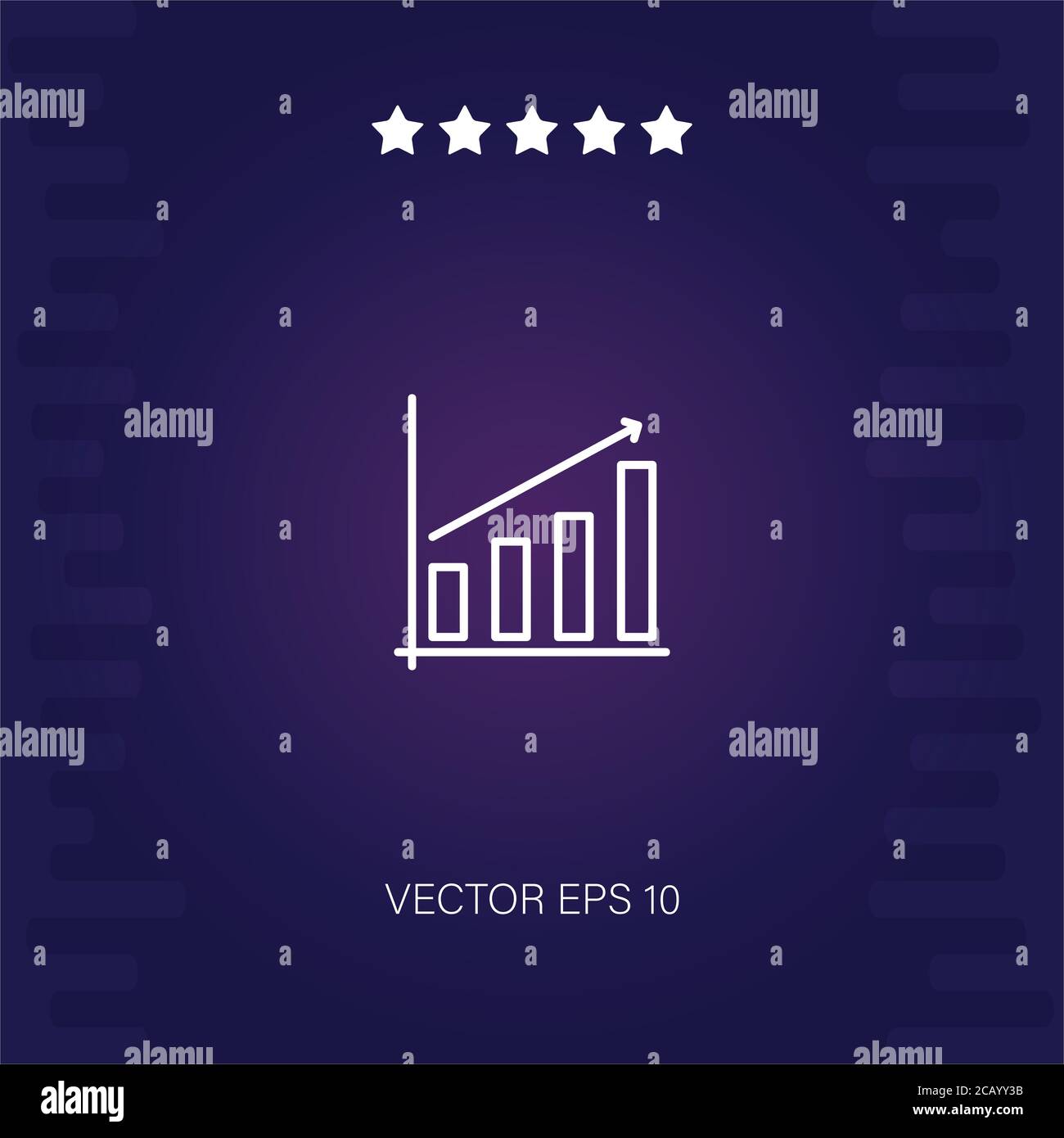 graph vector icon modern illustration Stock Vector Image & Art - Alamy