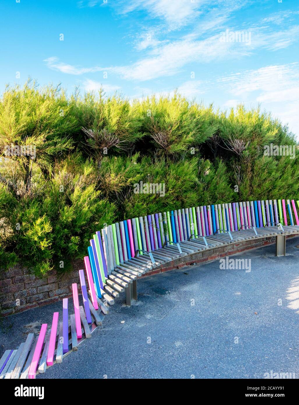 The longest bench hi-res stock photography and images - Alamy