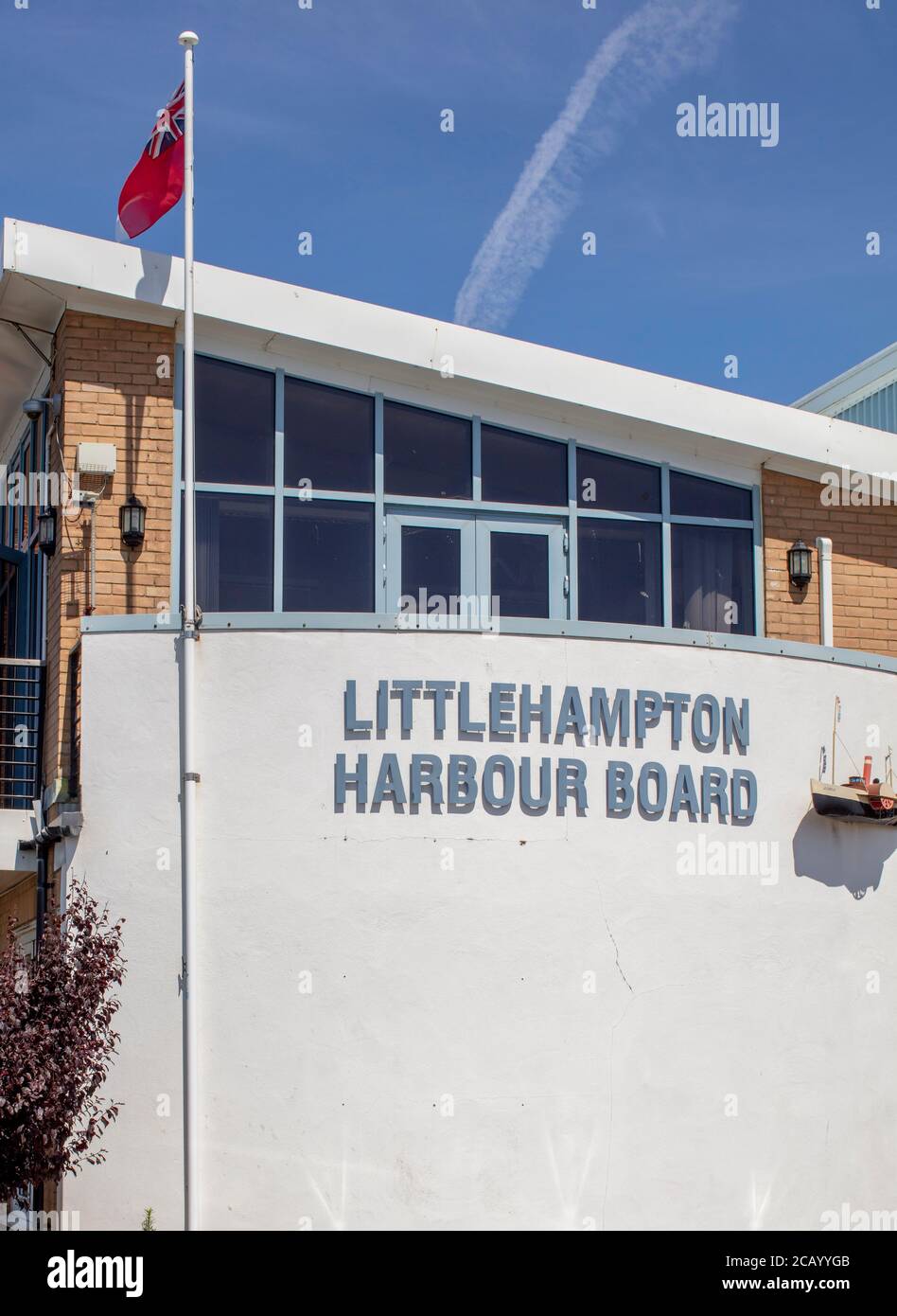 Littlehampton Harbour Board building, on the harbour of the River Arun ...