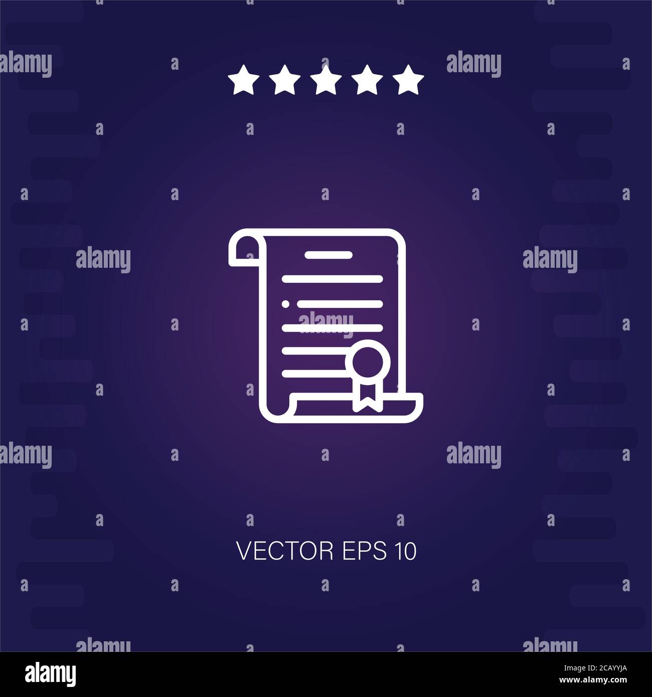 contract vector icon modern illustration Stock Vector Image & Art - Alamy