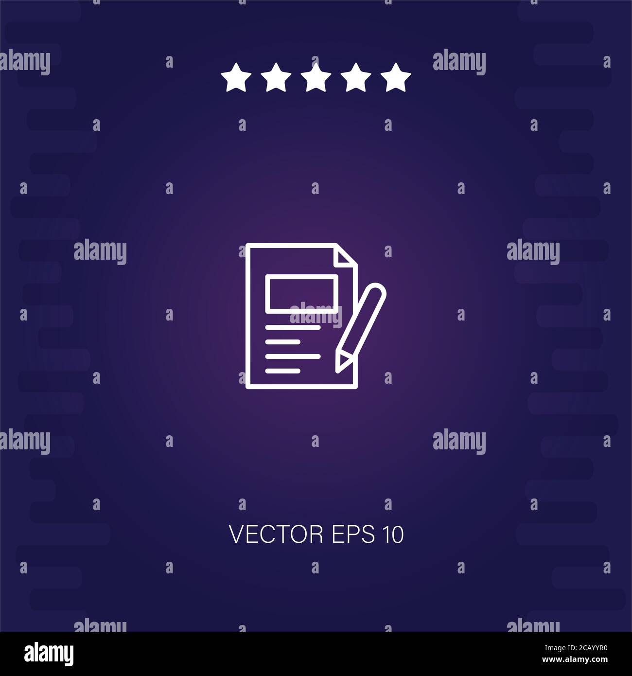 contract vector icon modern illustration Stock Vector Image & Art - Alamy