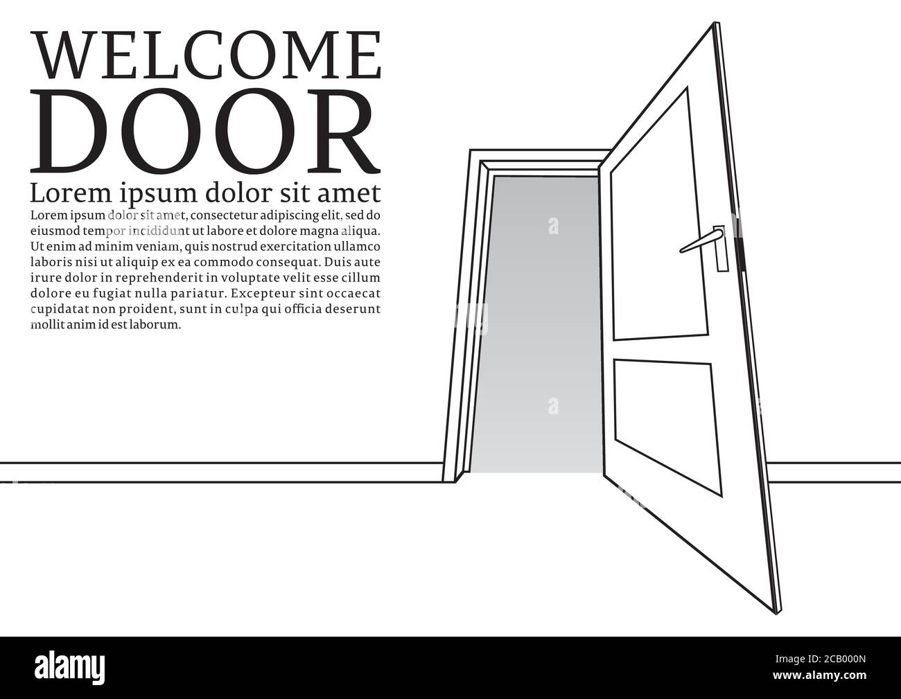 Welcome interior Stock Vector Images - Alamy