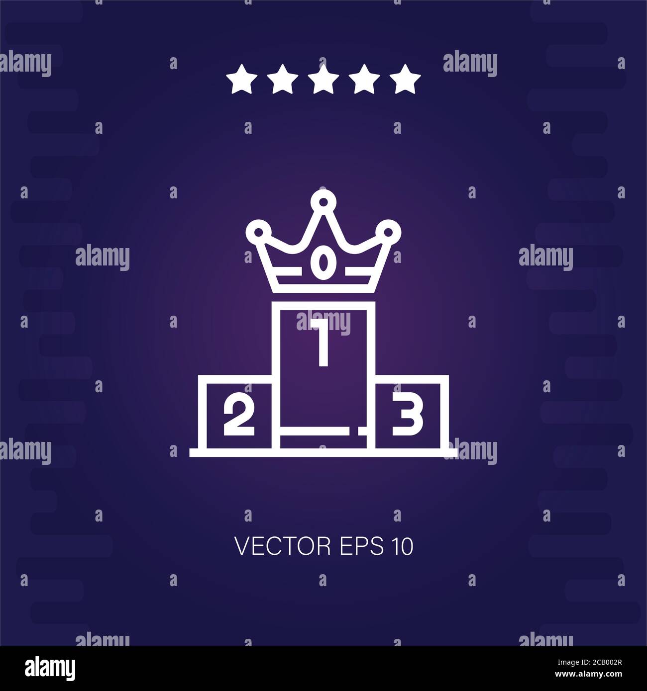 podium vector icon modern illustration Stock Vector Image & Art - Alamy