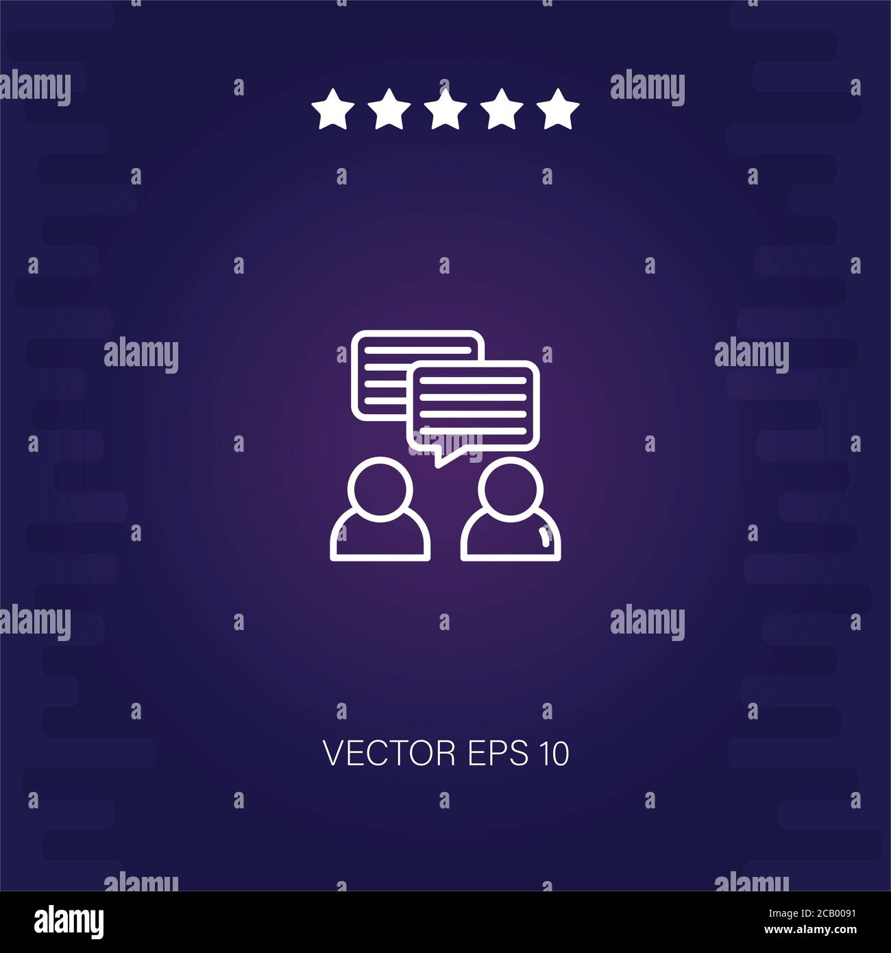 discussion vector icon modern illustration Stock Vector Image & Art - Alamy