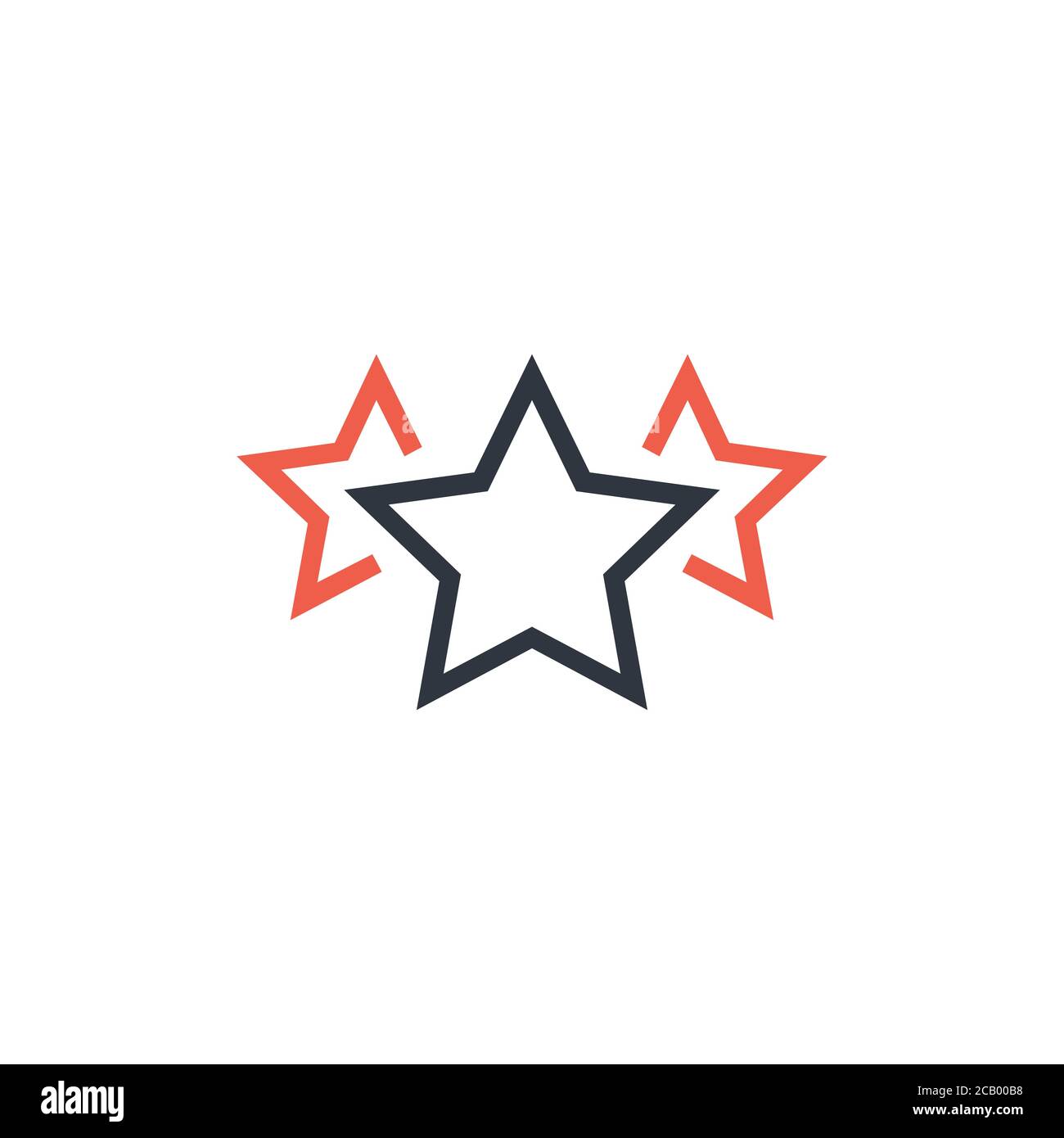 Three rank stars Design element. quality award icon. Stock vector ...