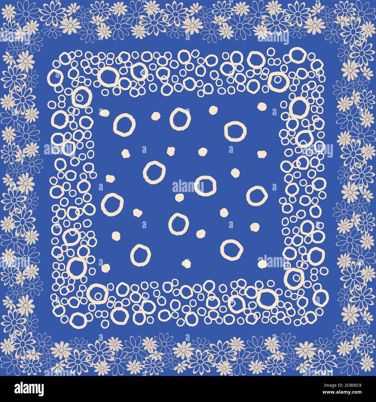 Dots and Lace Vector Seamless Illustration. Yellow Repeat Pattern Stock ...