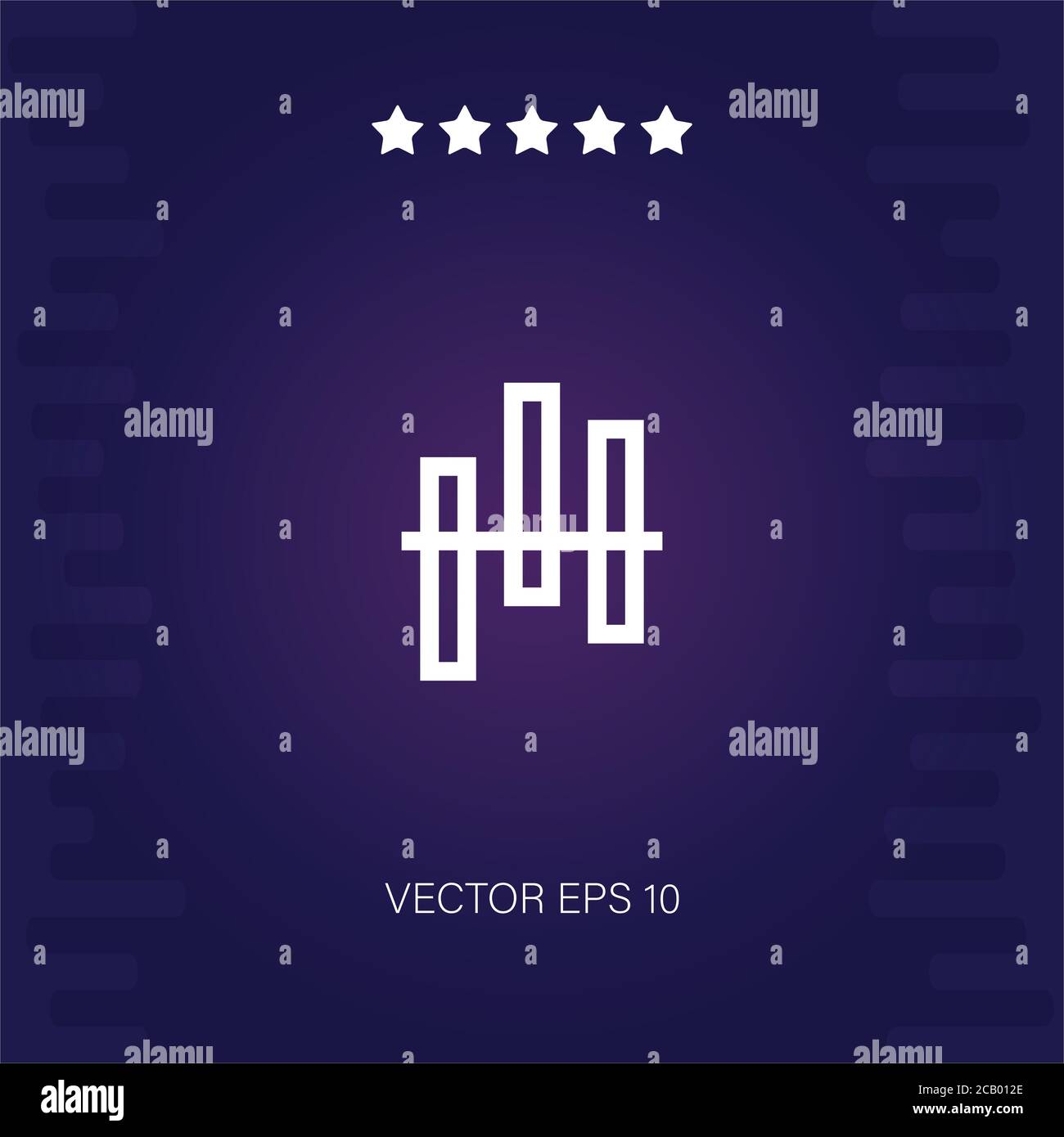 bar chart vector icon modern illustration Stock Vector Image & Art - Alamy