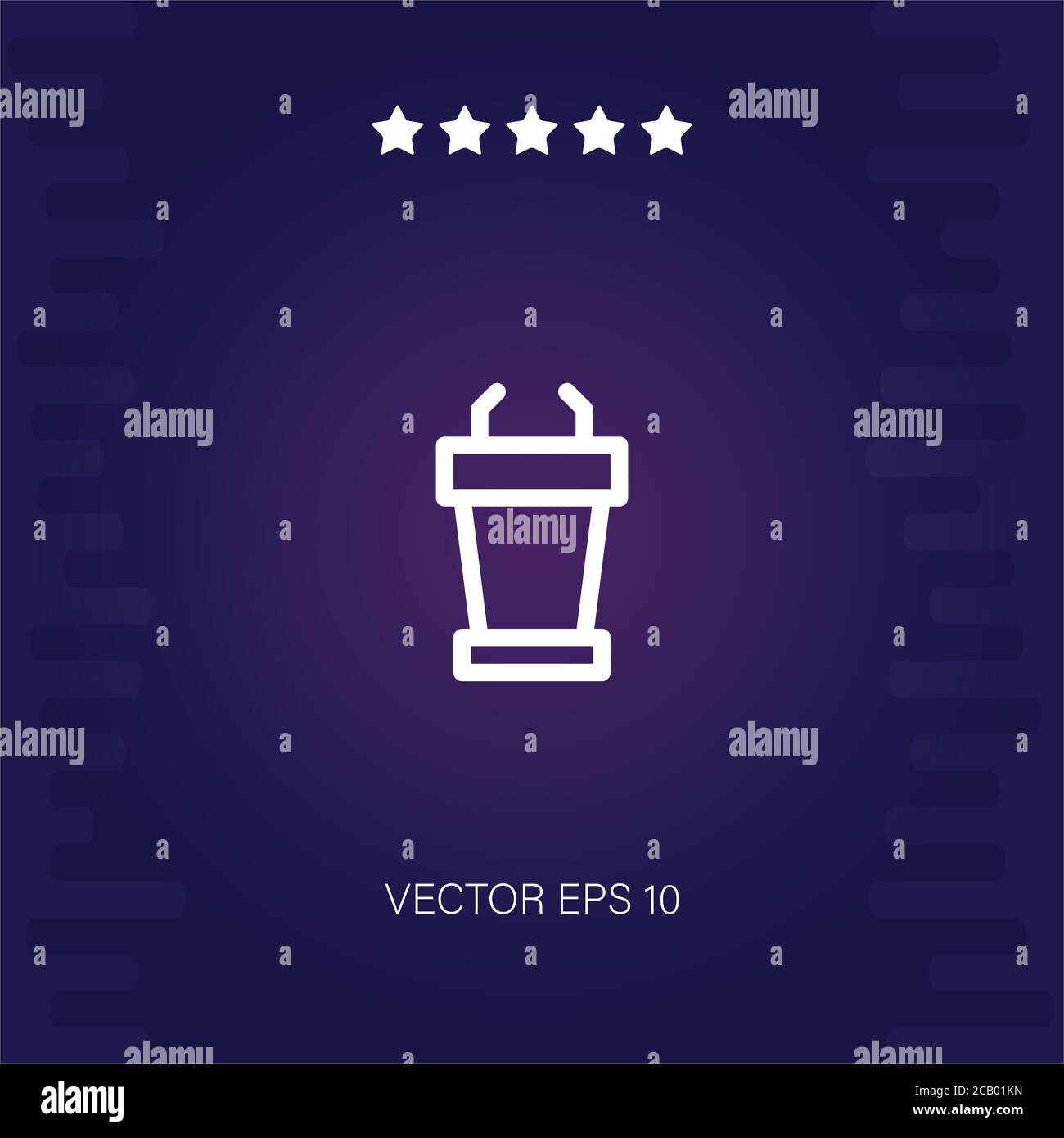 Tribune Vector Icon Modern Illustration Stock Vector Image And Art Alamy