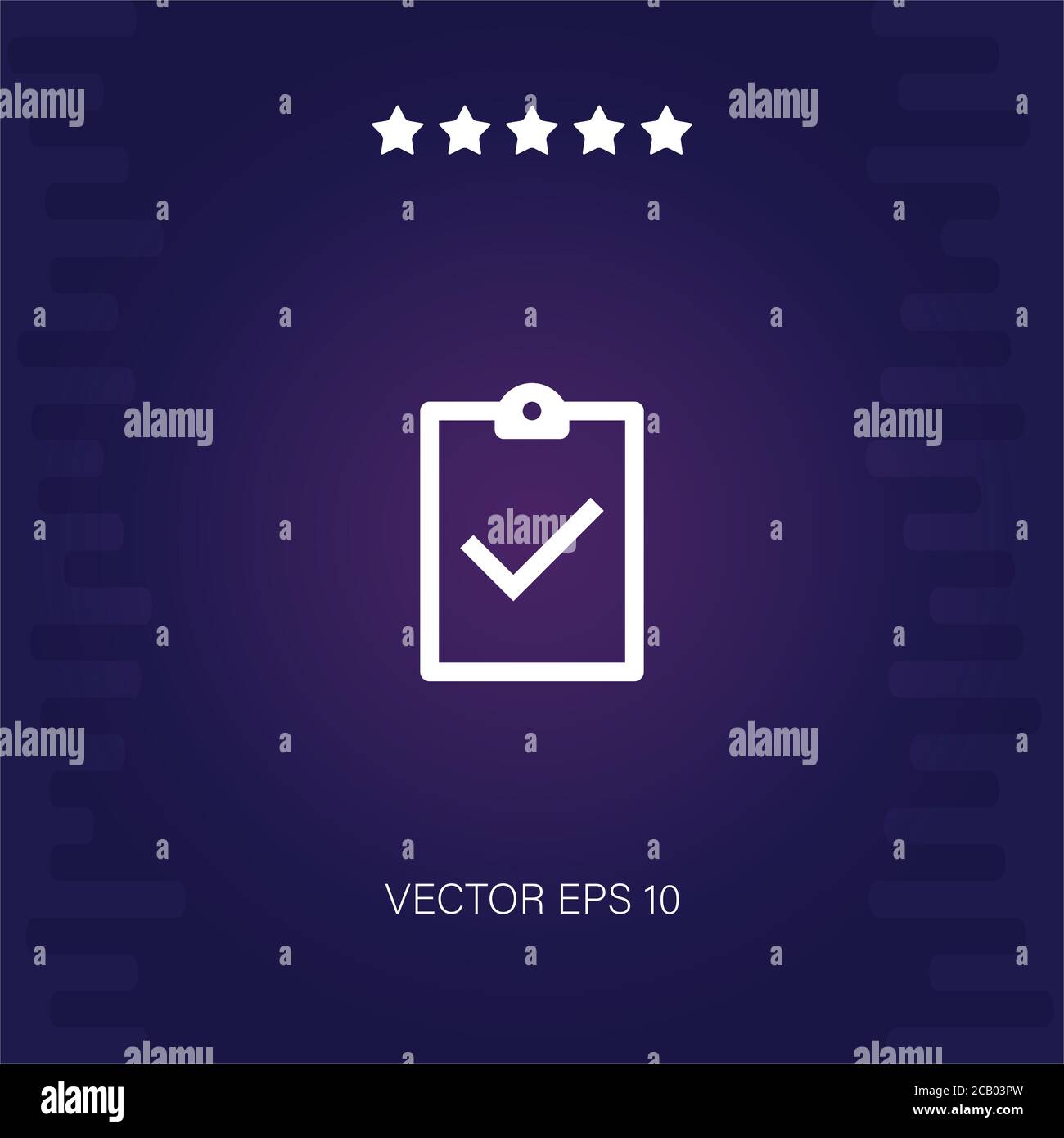 checklist vector icon modern illustration Stock Vector Image & Art - Alamy